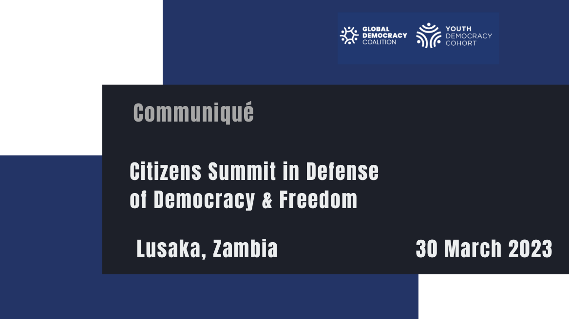 Citizens Summit In Defense Of Democracy And Freedom - Lusaka, Zambia ...
